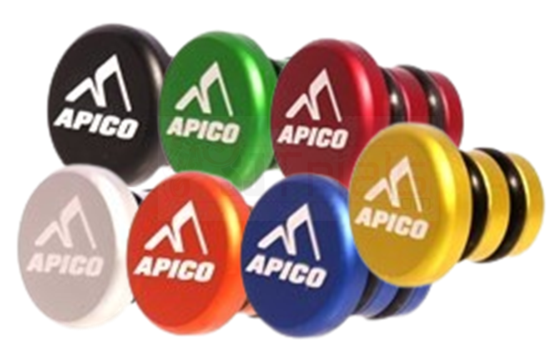 APICO ELITE CNC MACHINED GEAR PEDAL TIP END CAP